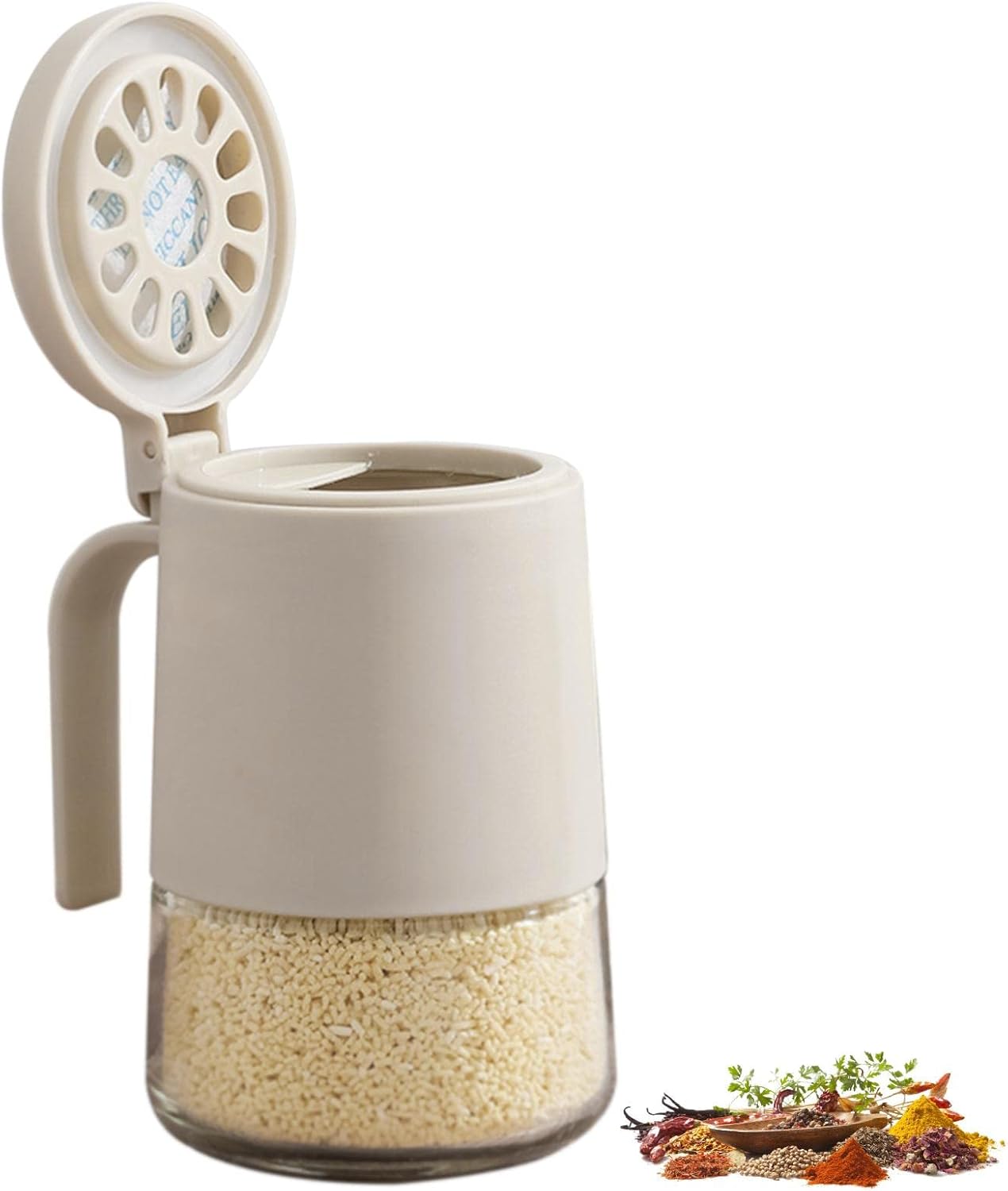 Barattolo di sale, contenitore per spezie con manico ergonomico ...