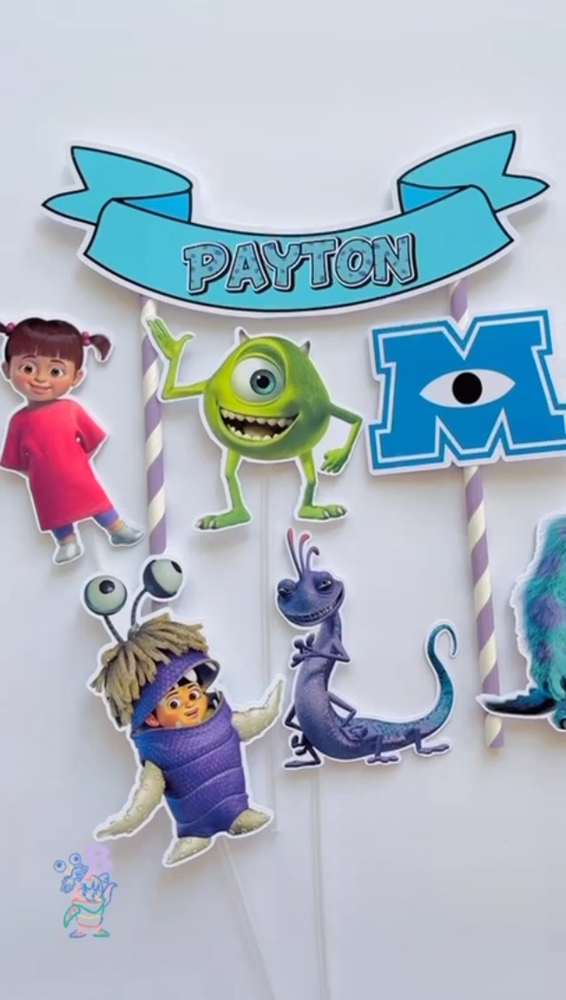 Monsters Inc Theme Birthday, Monsters Inc Boo Cake Topper, Monsters Inc ...