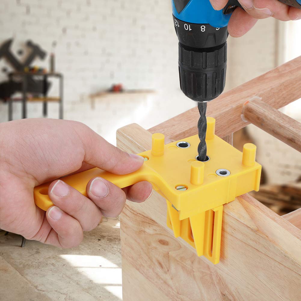 Handheld Woodworking Dowel Jig, Wood Dowel Drilling with 3 Drill Bits ...