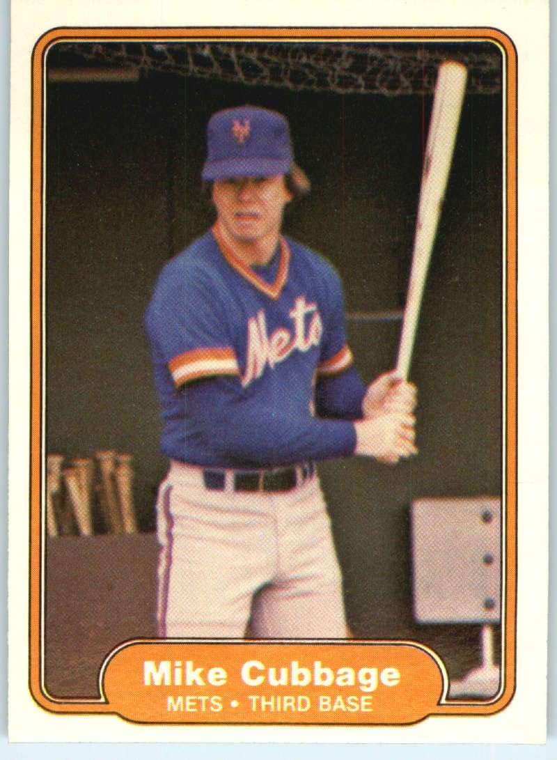 Amazon.com: 1982 Fleer Baseball Card #523 Mike Cubbage New York Mets ...