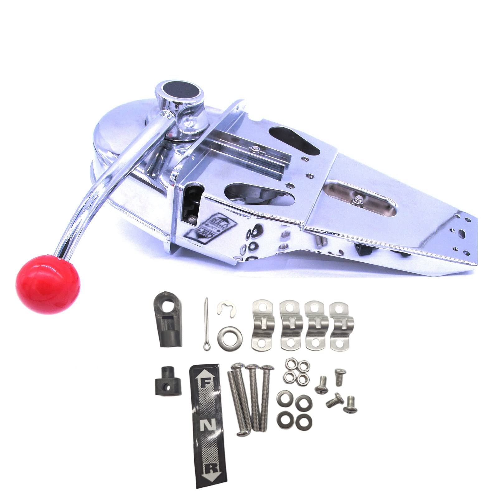 Snapklik.com : Top Mount Control Marine Boat Single Lever Handle Engine ...