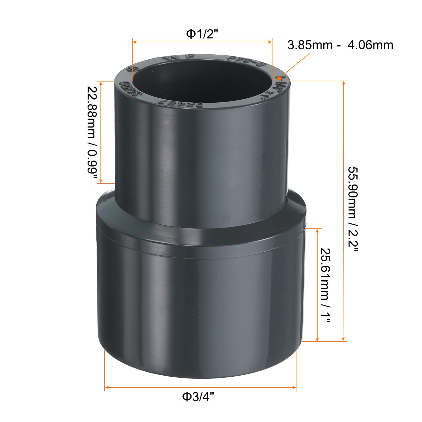 Snapklik.com : PVC Reducing Coupling 1-1/4 X 1" Increaser/Reducer ...