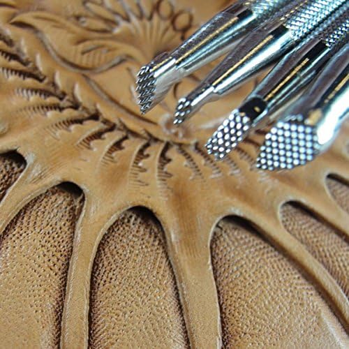 Amazon.com : PANSHIYON Leather Stamps,Professional Leather Background ...