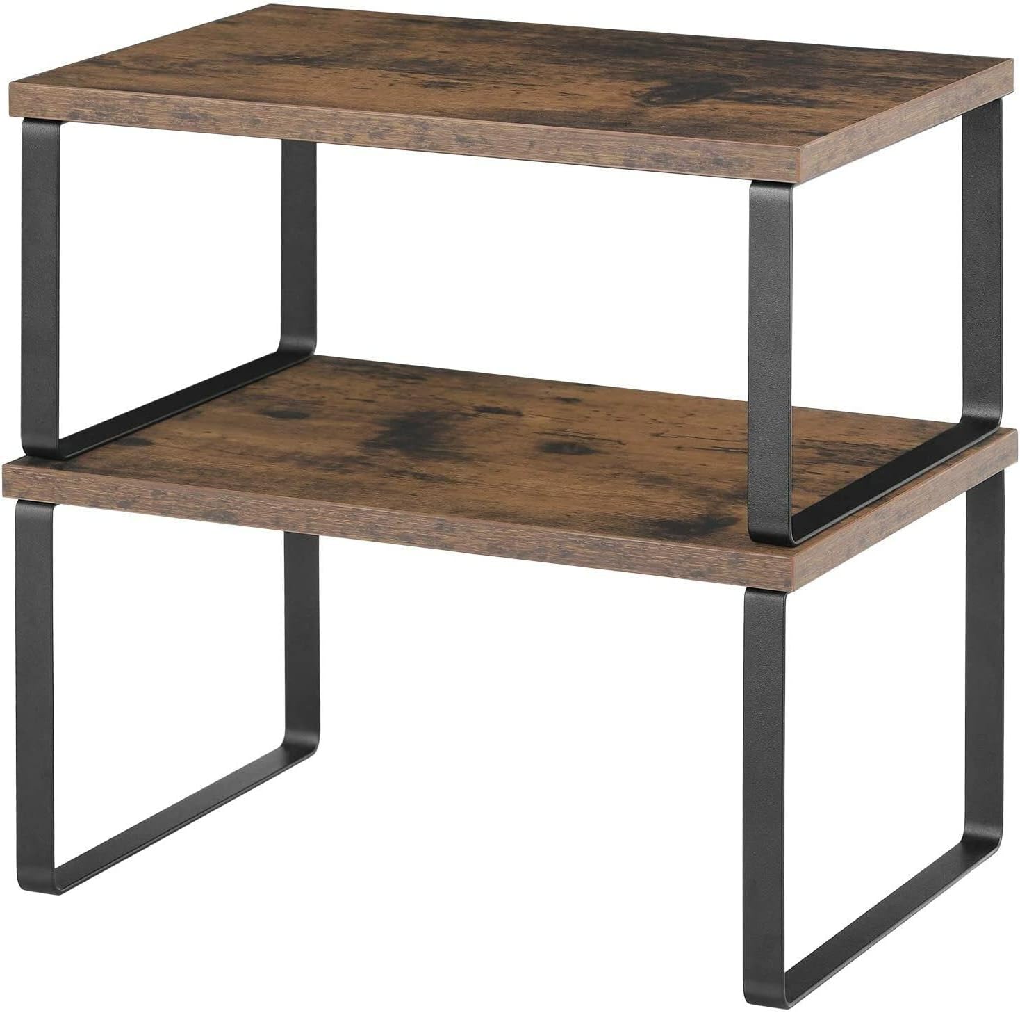 Amazon.com: Cabinet Organizer Shelf, Set of 2 Kitchen Counter Shelves ...