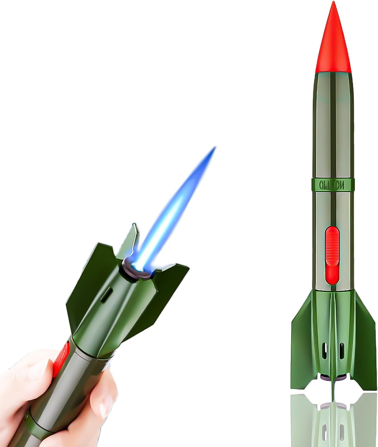 Amazon.com: ROKDRGA Large Cool Torch Lighters, Refillable Kitchen ...