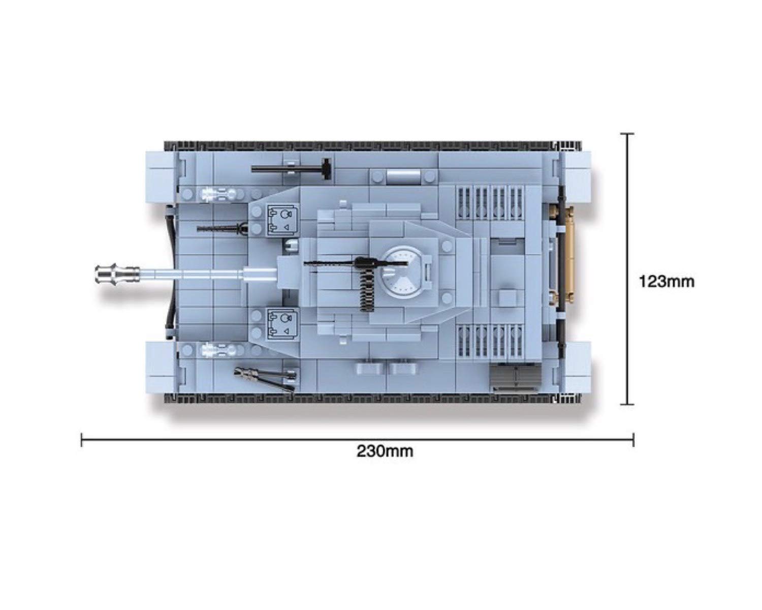 General Jim’s 716 Piece Military Building Blocks Model Set - WWII Tank ...