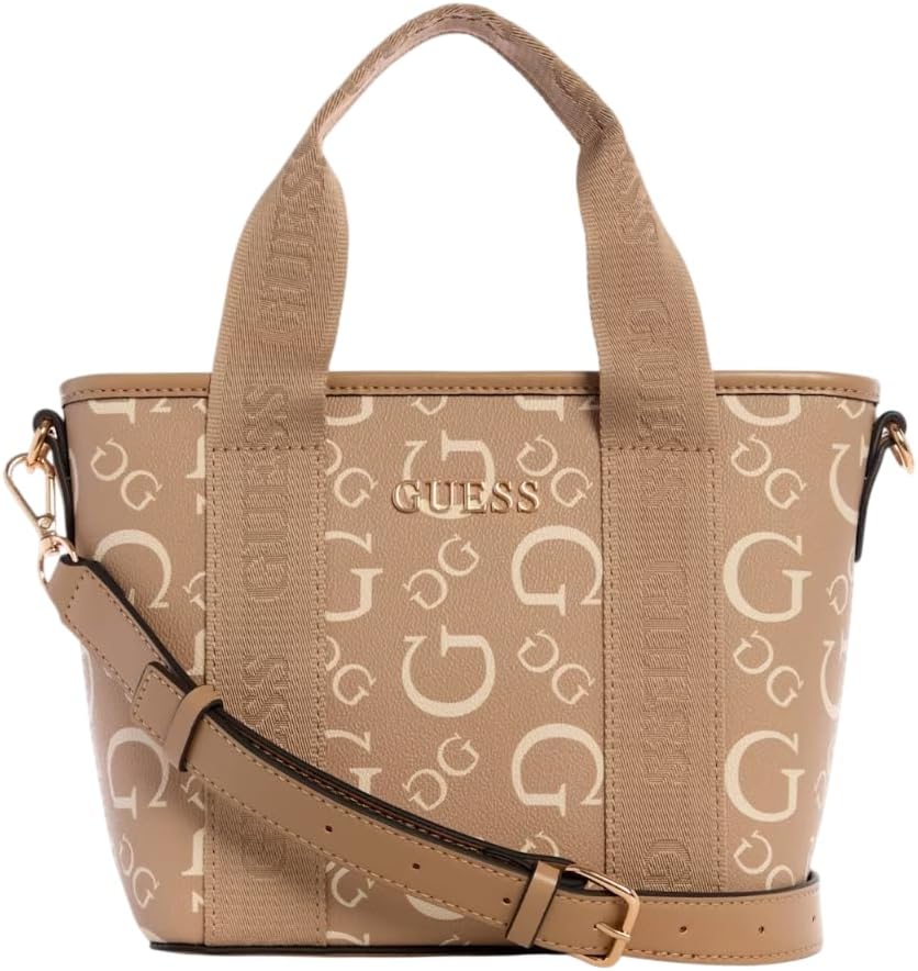 Amazon.com: GUESS Factory Women's Astra Enlarged Logo Mini Tote ...