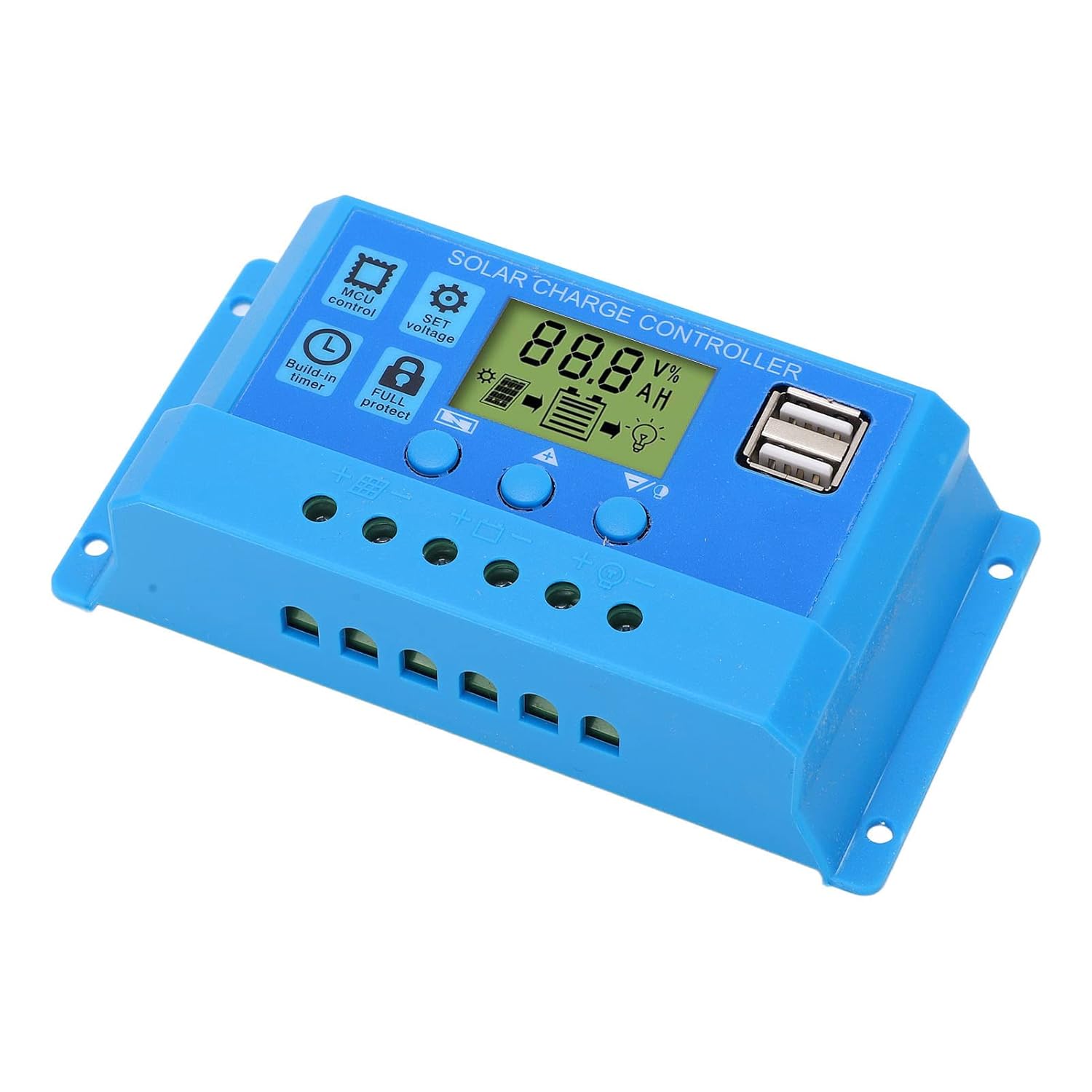 Solar Charge Controller, 12V 24V Parameter Adjustable Solar Panel ...