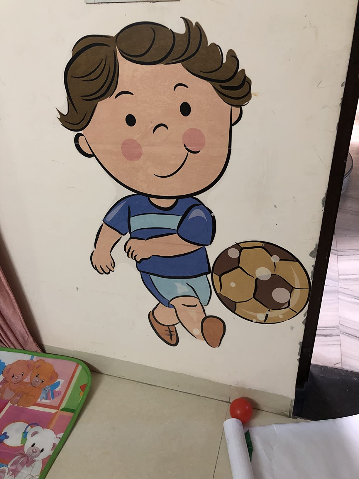 StickMe 'Lovely Little Boy Playing Football Baby - Kids - Learning ...