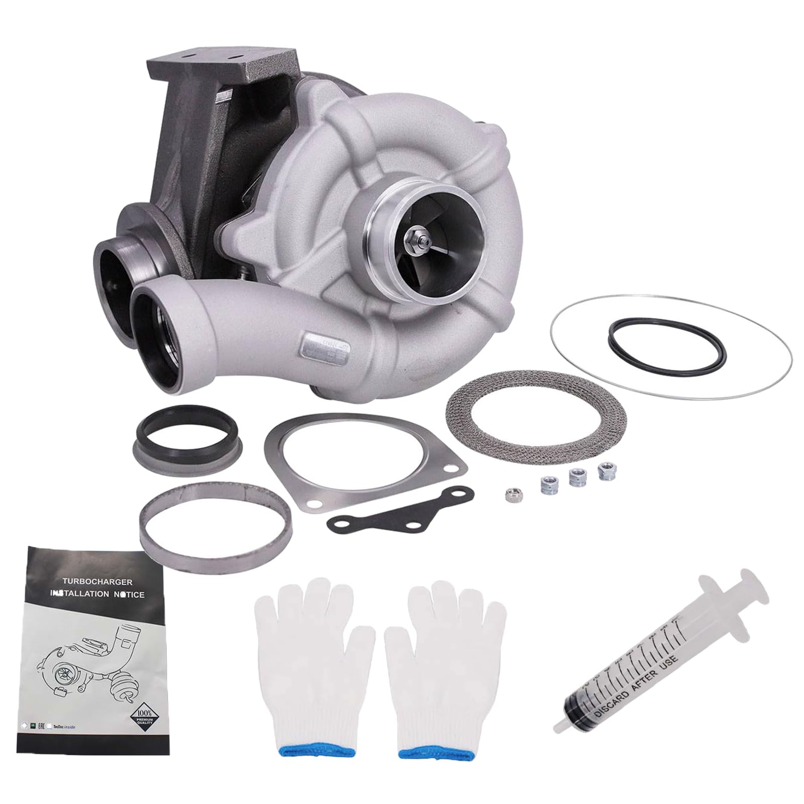 Turbo Kit 6.0 Powerstroke JDMSPEED New Turbocharger Y-Pipe Up Pipe Kit ...