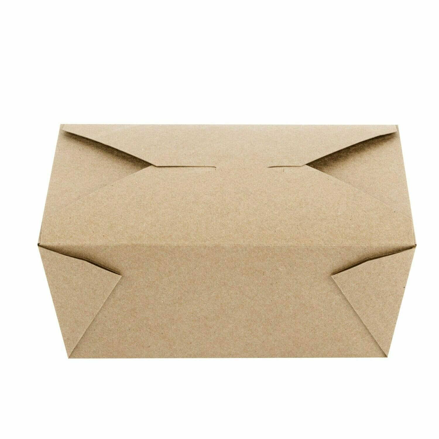 Amazon.com: To Go Food Containers 50 Pack - Kraft Microwavable Folded ...