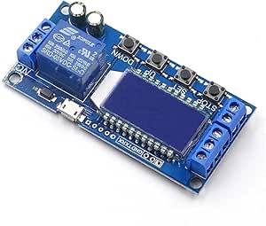 Amazon.com: Rakstore 6-30V Micro USB Digital LCD Display Time Delay Relay Module Control Timer ...
