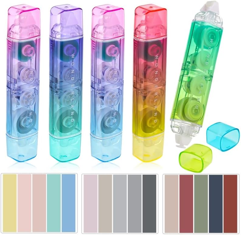 Smivyhp 5 Stück Correction Tape, Doppelkopf Korrekturbänder Aesthetic ...