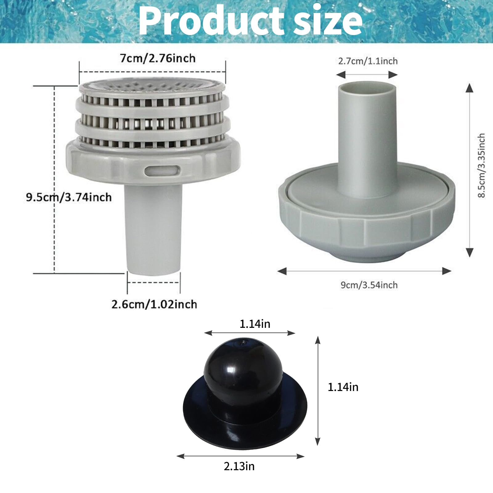 Wjelet Pool Water Jet Connector Kit,Hose Connection Replacement Part ...