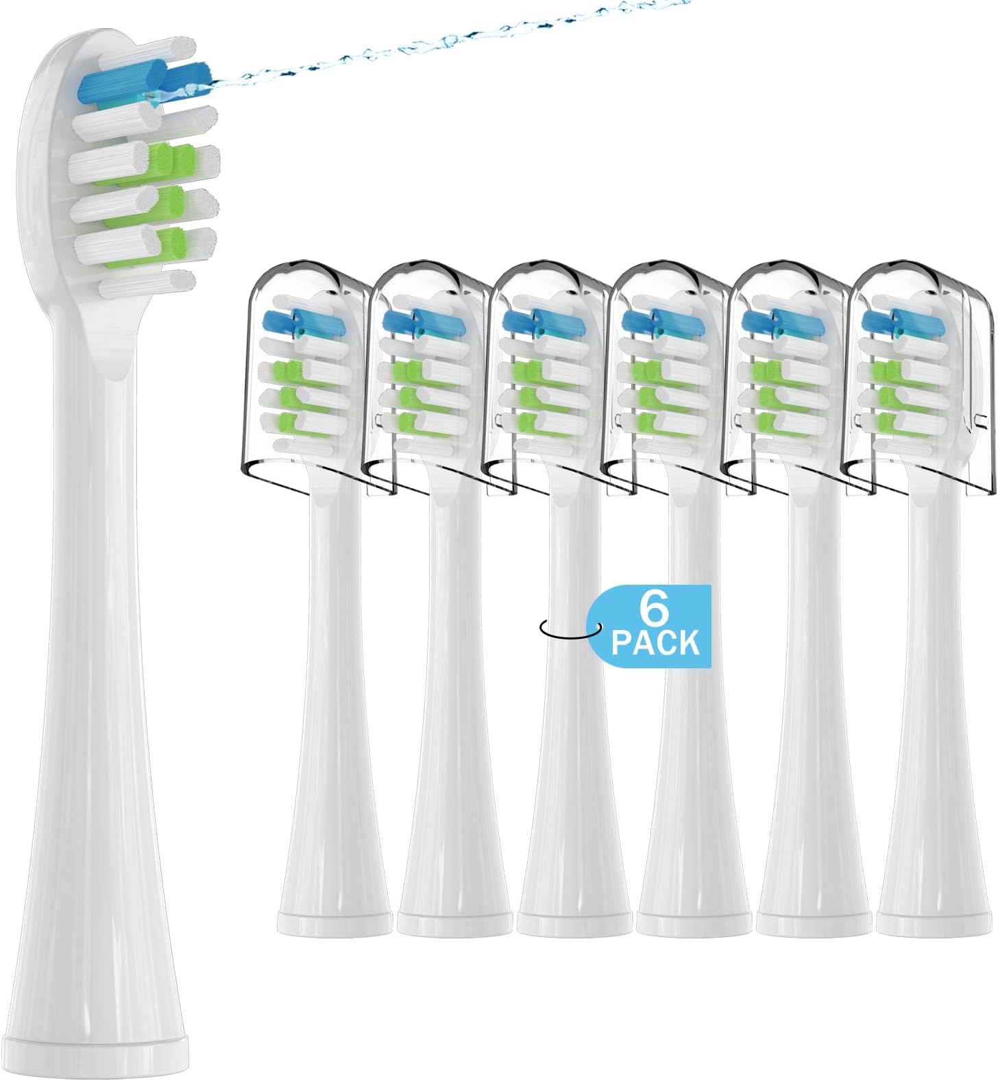 Amazon.com : Waterpik Compact Replacement Brush Heads for Sonic-Fusion ...