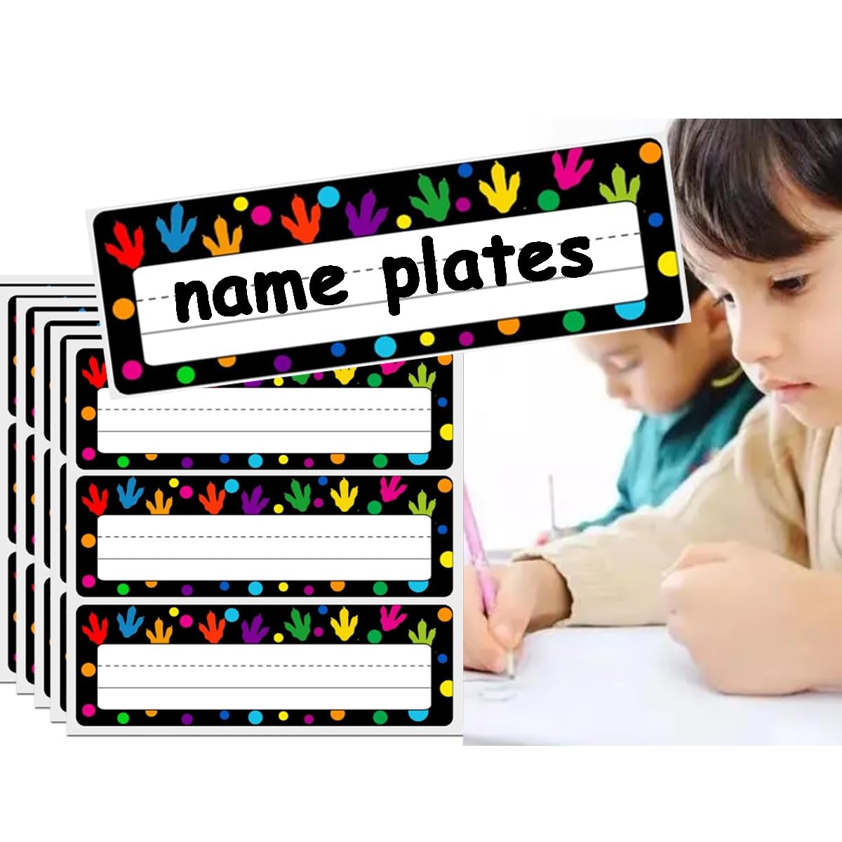 Besttileclassroom Name Plates Stickers Writable Name Tags For Students ...