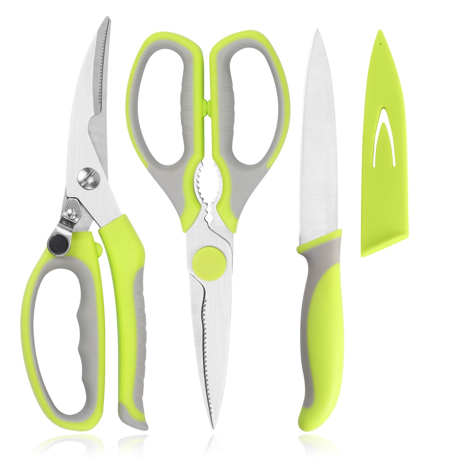 Snapklik.com : Kitchen Scissors 3-Piece Set WELLSTAR, Spring Loaded ...