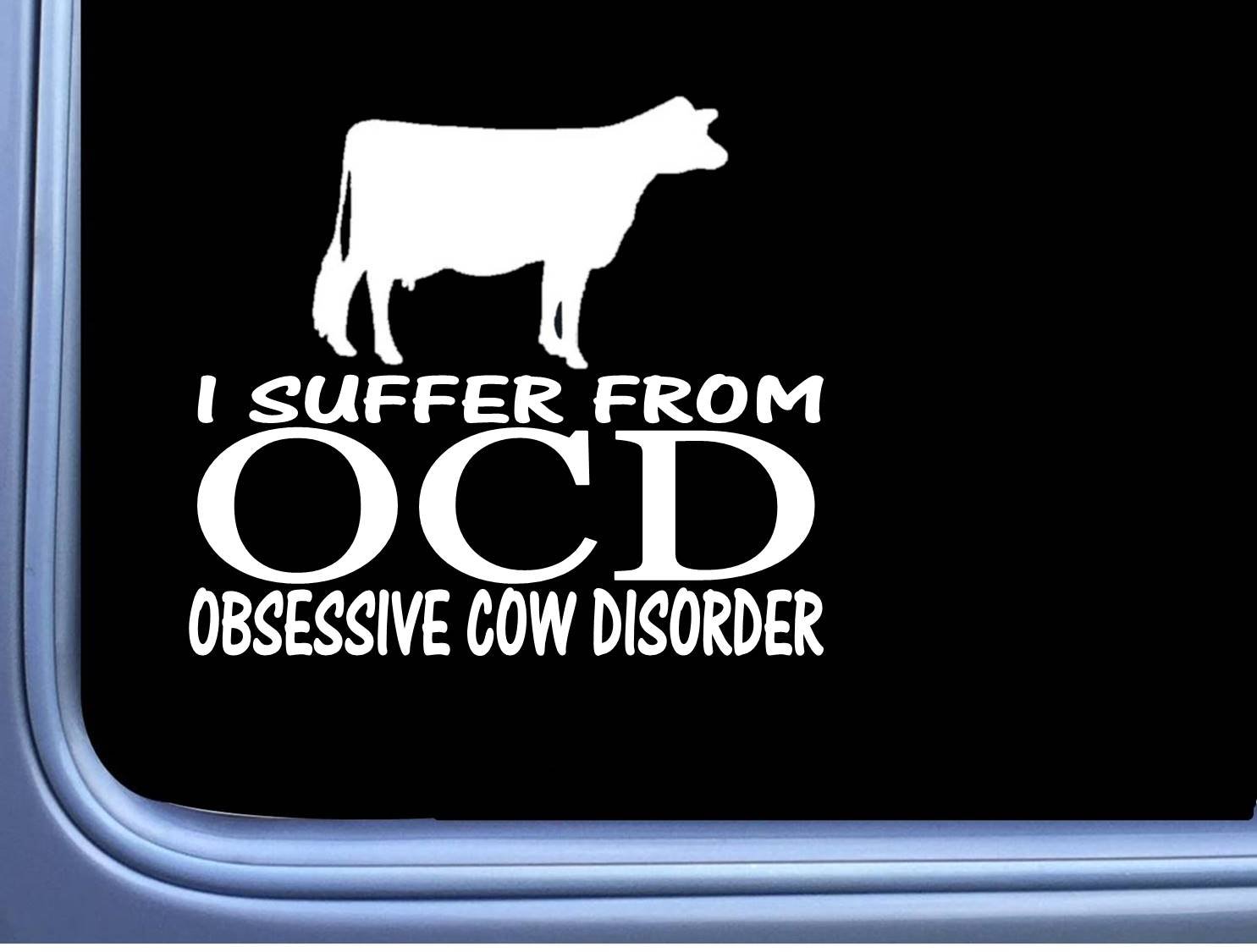Amazon.com: EZ-STIK OCD Cow Disorder M263 6 inch Sticker dairy cattle ...