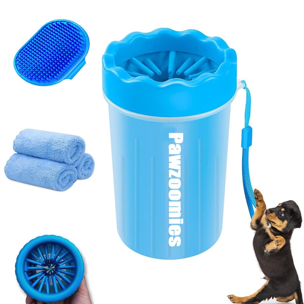 Amazon.com: Pawzoomies Dog Paw Cleaner, Dog Paw Washer, Paw Muddy Paw ...