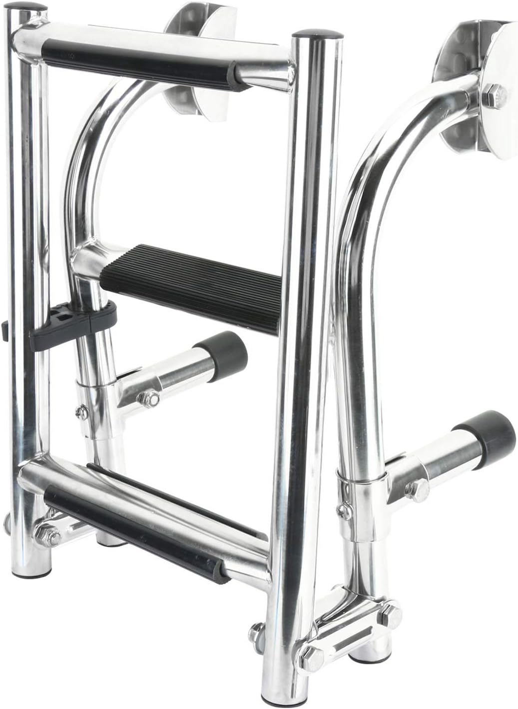 YaeMarine Boat Ladder 3 Step Stainles Steel Folding Ladder Foldable ...