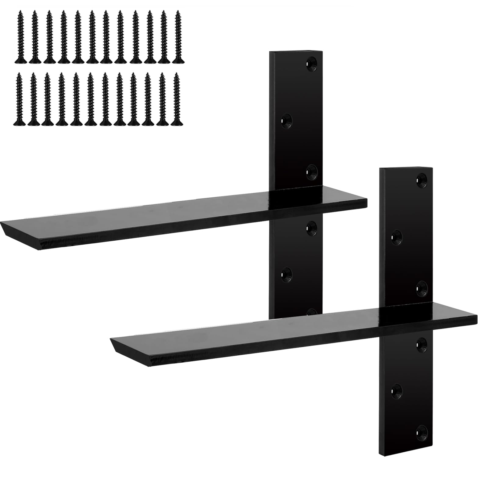 Amazon.com: 2-Pack Floating Shower Bench Brackets - 16" L x 2.5" W ...