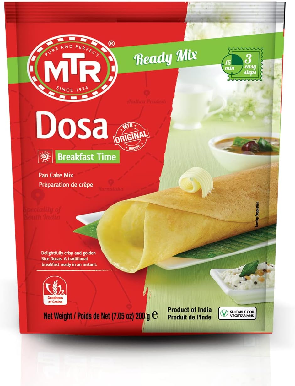 MTR Dosa Mix 12x200g : Amazon.co.uk: Grocery