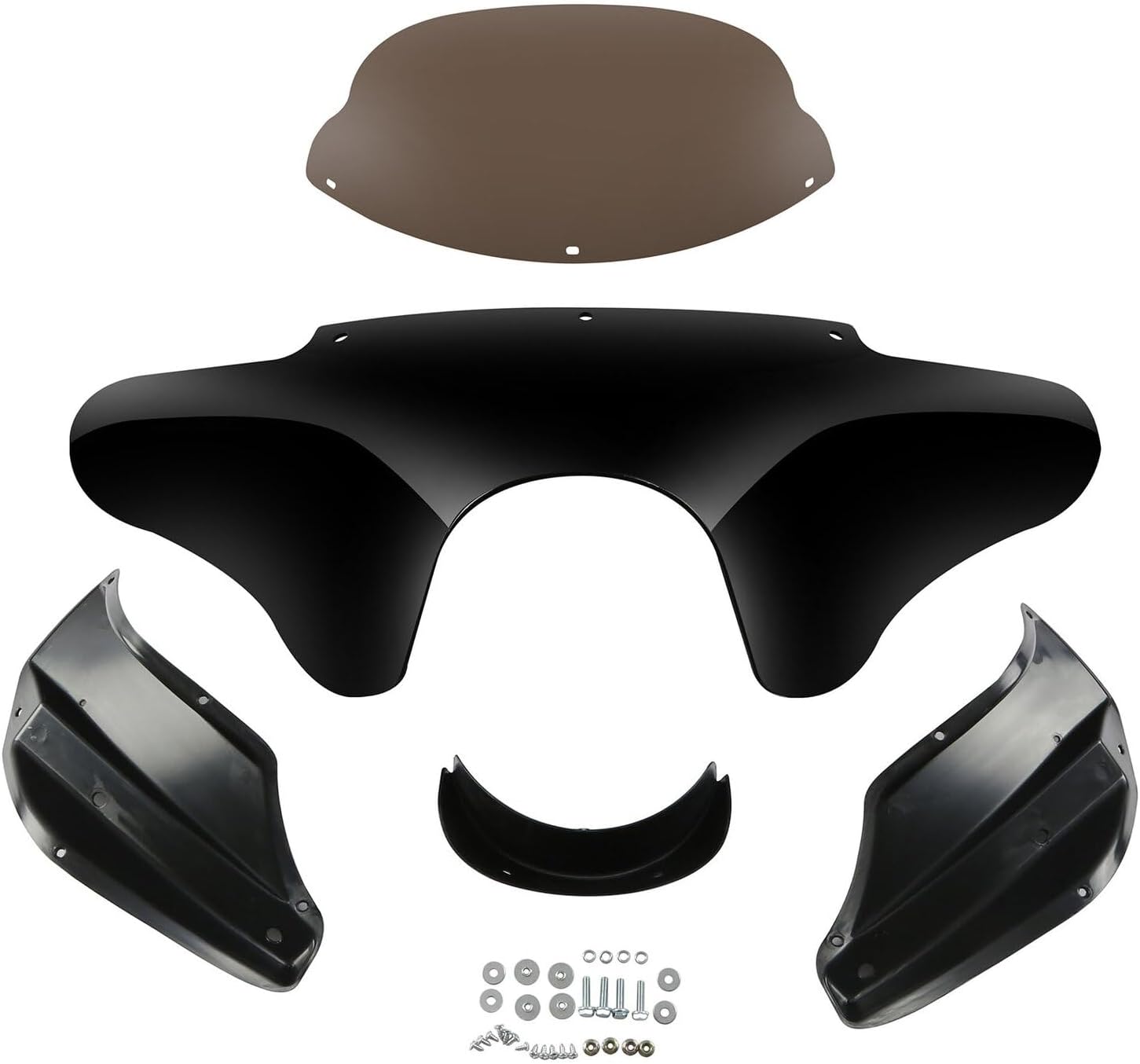 Amazon.com: JDICY Batwing Fairing Windshield Heritage Front ABS Plastic ...