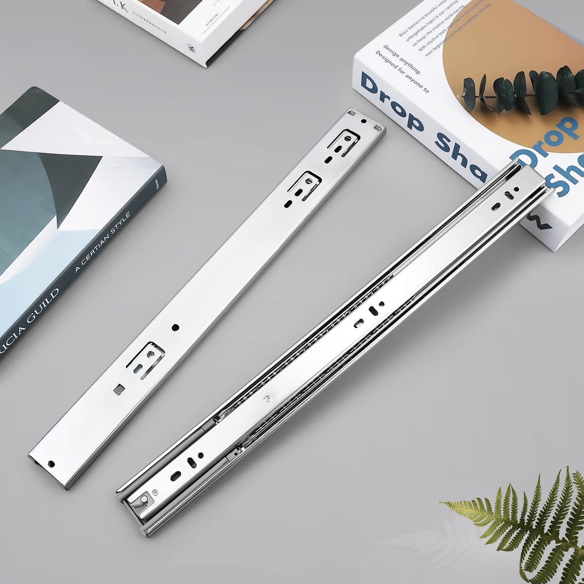 Snapklik.com : Gobrico 18-Inch Rear/Side Mount Soft Close Ball Bearing ...