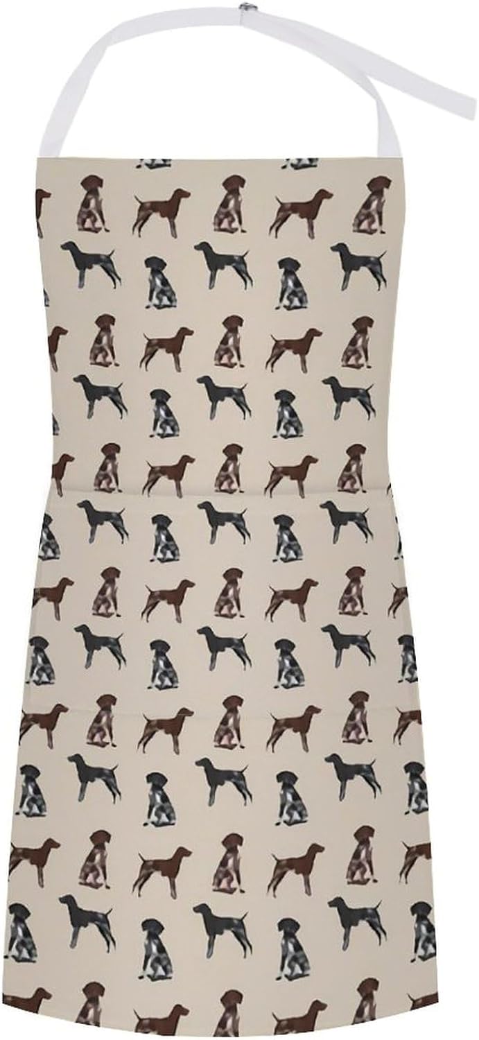 Amazon.com: German Shorthaired Pointer Dogs Fashion Waterproof Aprons ...