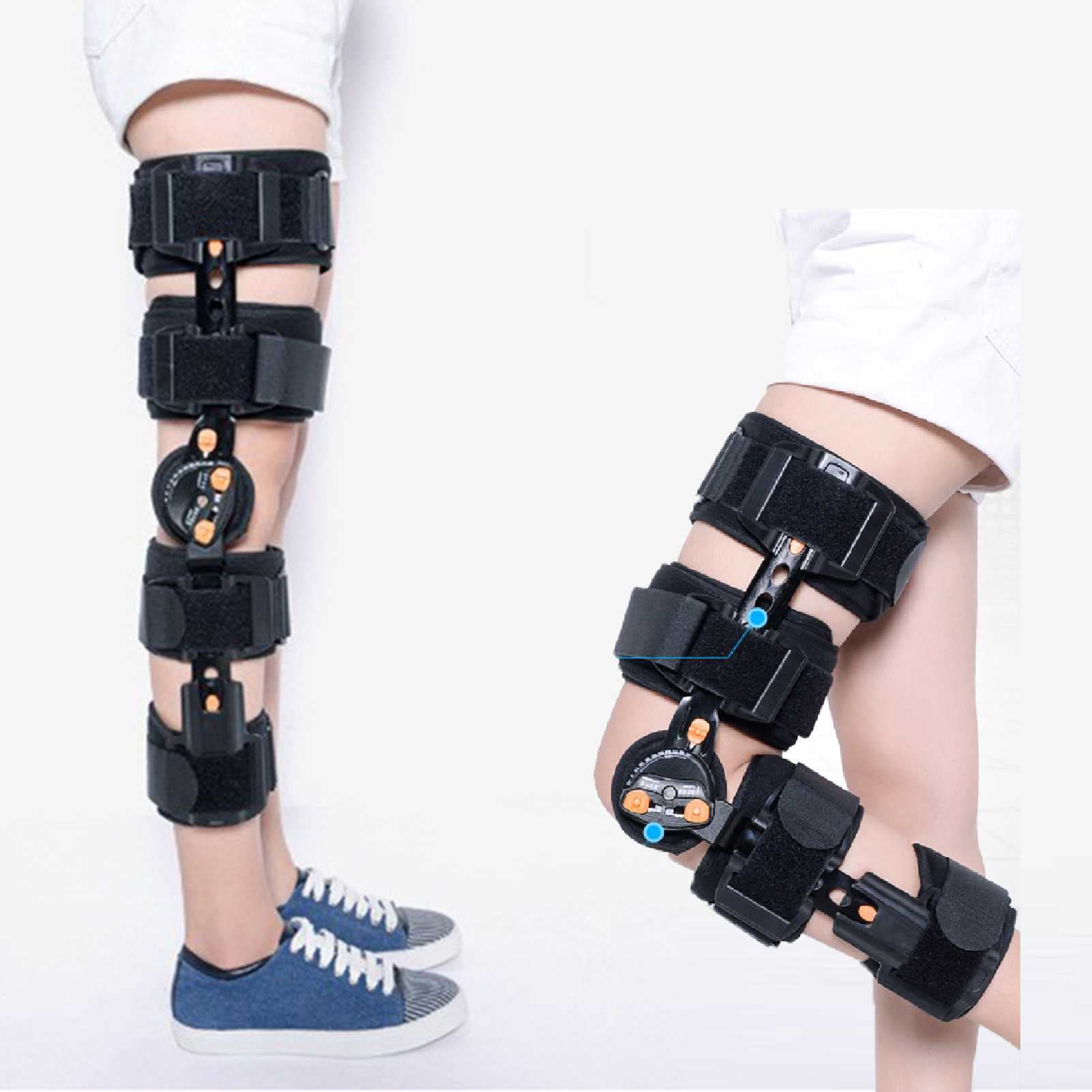 Buy Gitdot Hinged Knee Brace ROM, Adjustable Post Op Knee Immobilizer ...