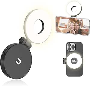 Amazon.com: KraftGeek Magnetic Selfie Light for iPhone Magsafe, Portable Phone Ring Light for ...