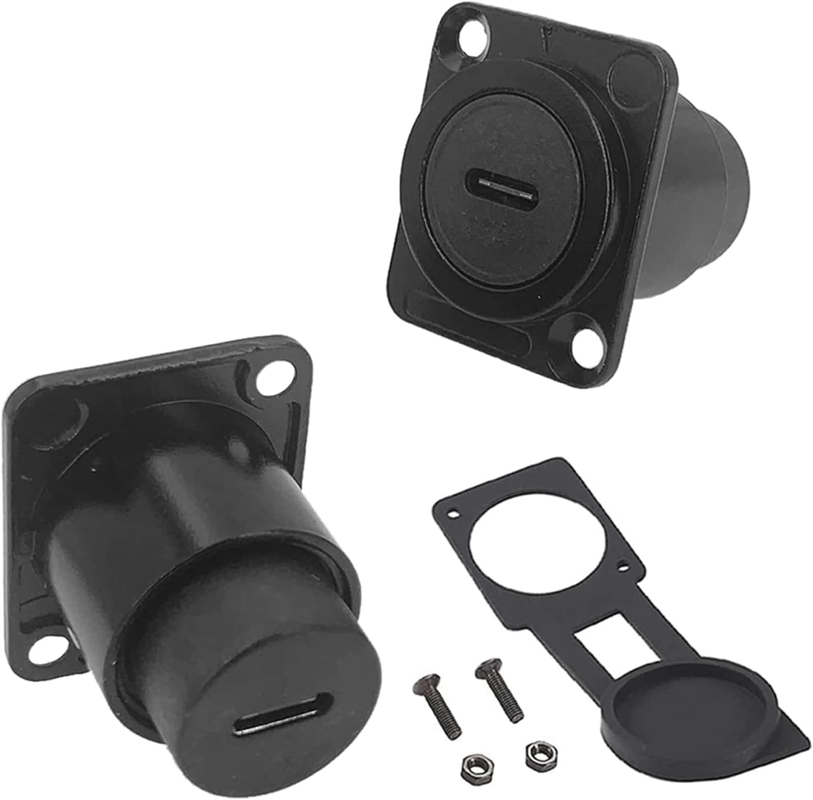 Amazon.com: PENGLIN 2PCS USB 3.1 Type C Panel Mount Coupler, D-Type ...