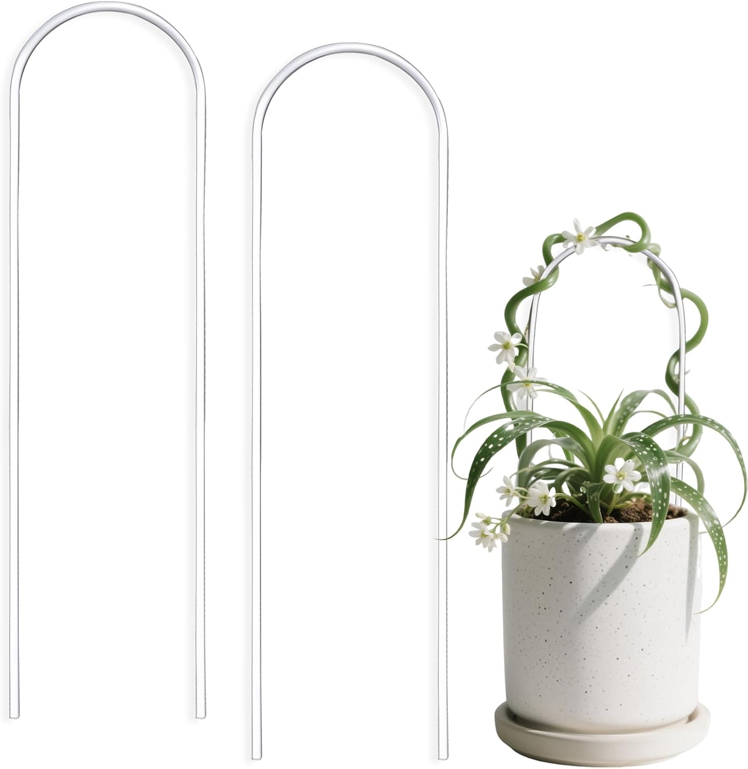 Amazon.com : 2 Pack Thickened U-Shaped Acrylic Trellis for Indoor ...
