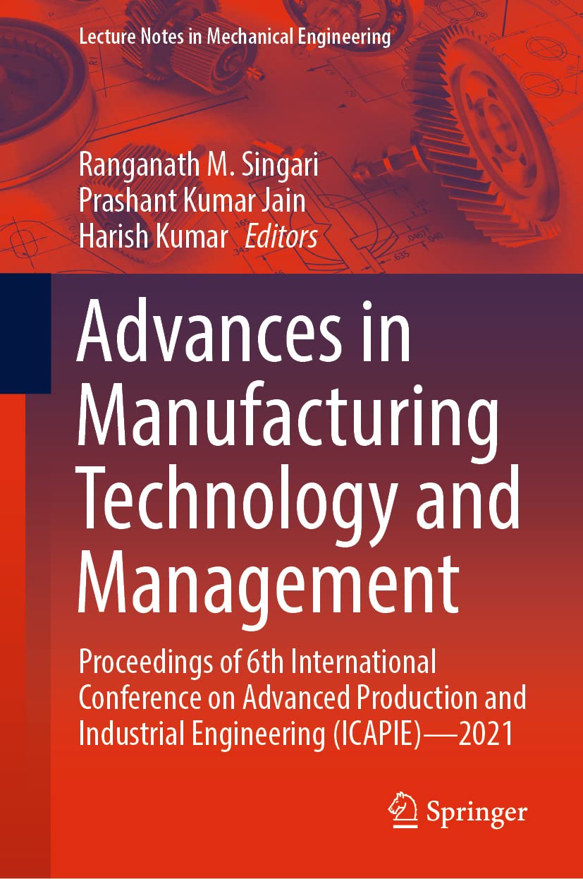 Advances in Manufacturing Technology and Management: Proceedings of 6th ...