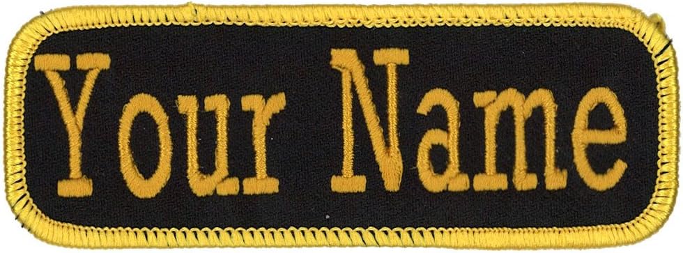 Amazon.com: Name Tag Personalized and Embroidered 4 Wide x 1.5 Tall ...