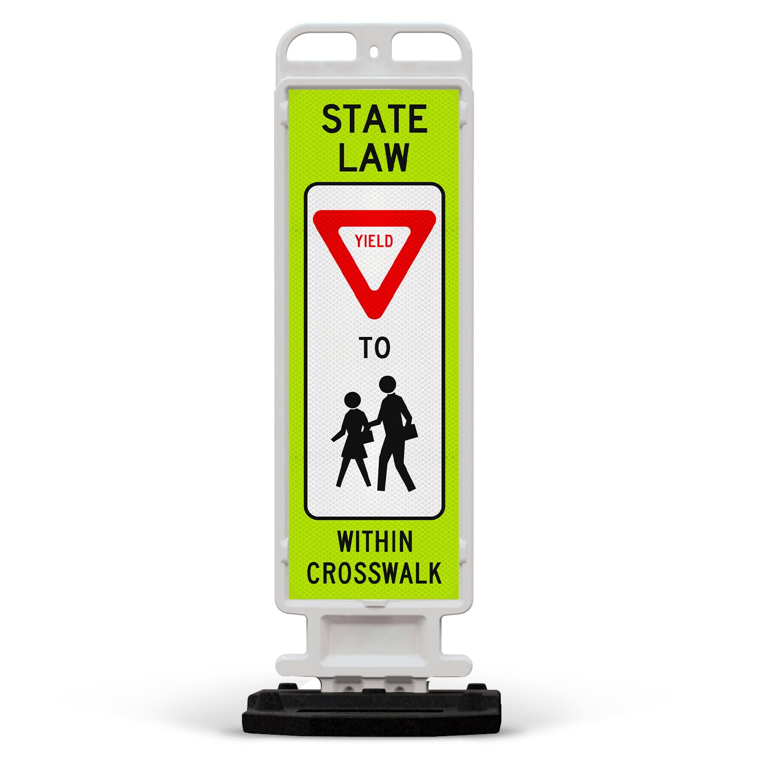 Amazon.com: Sigo Signs, State Law Yield for Pedestrian in Crosswalk R1 ...