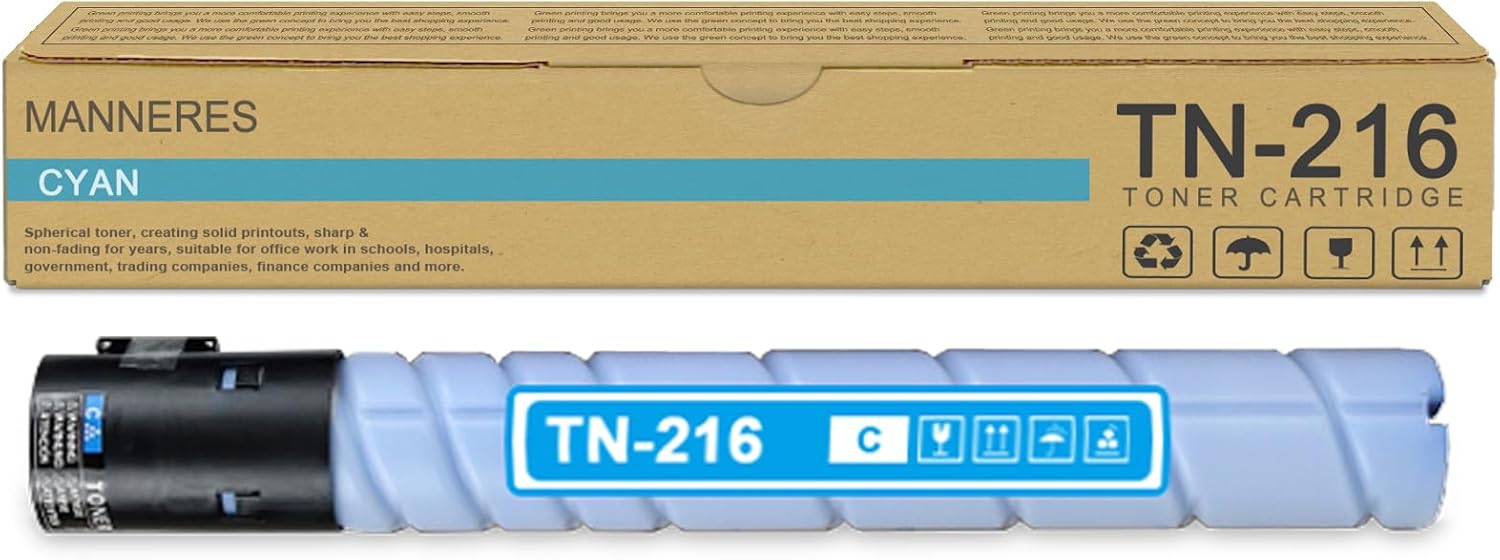 Amazon.com: MANNERES 1-Pack TN216 Cyan Toner Cartridge : Compatible TN ...
