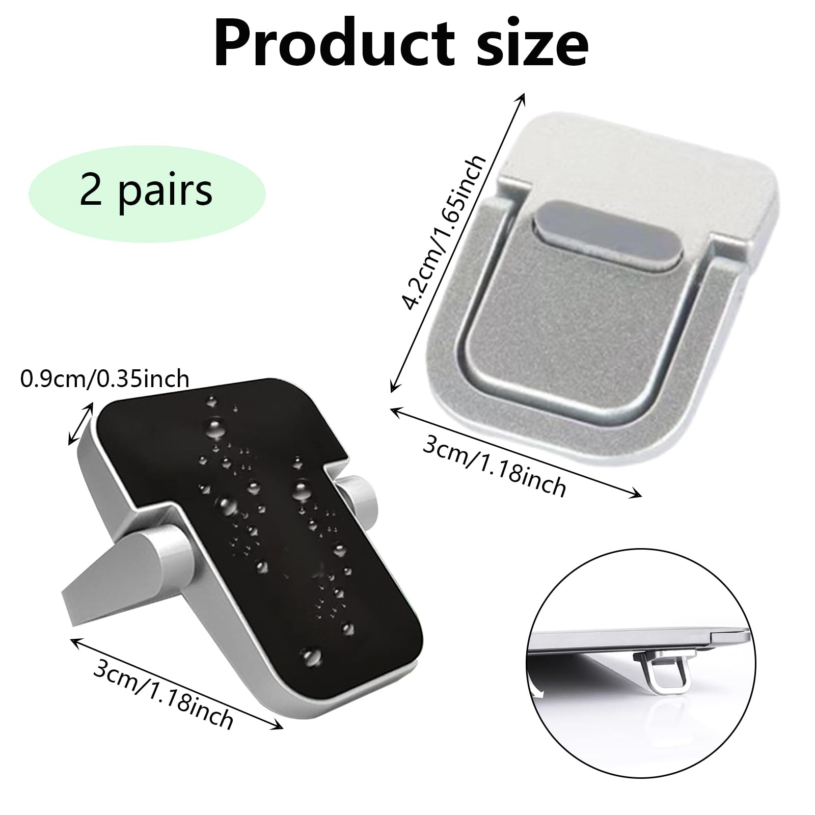 WPNCYK 2 Pairs Keyboard Riser, Computer Keyboard Stand, Laptop Feet ...