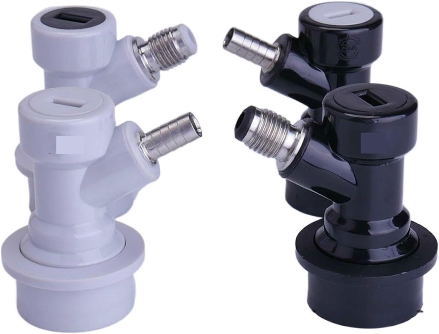 Amazon.com: ISSUA Black and White Craft Beer Keg Connector Fittings ...
