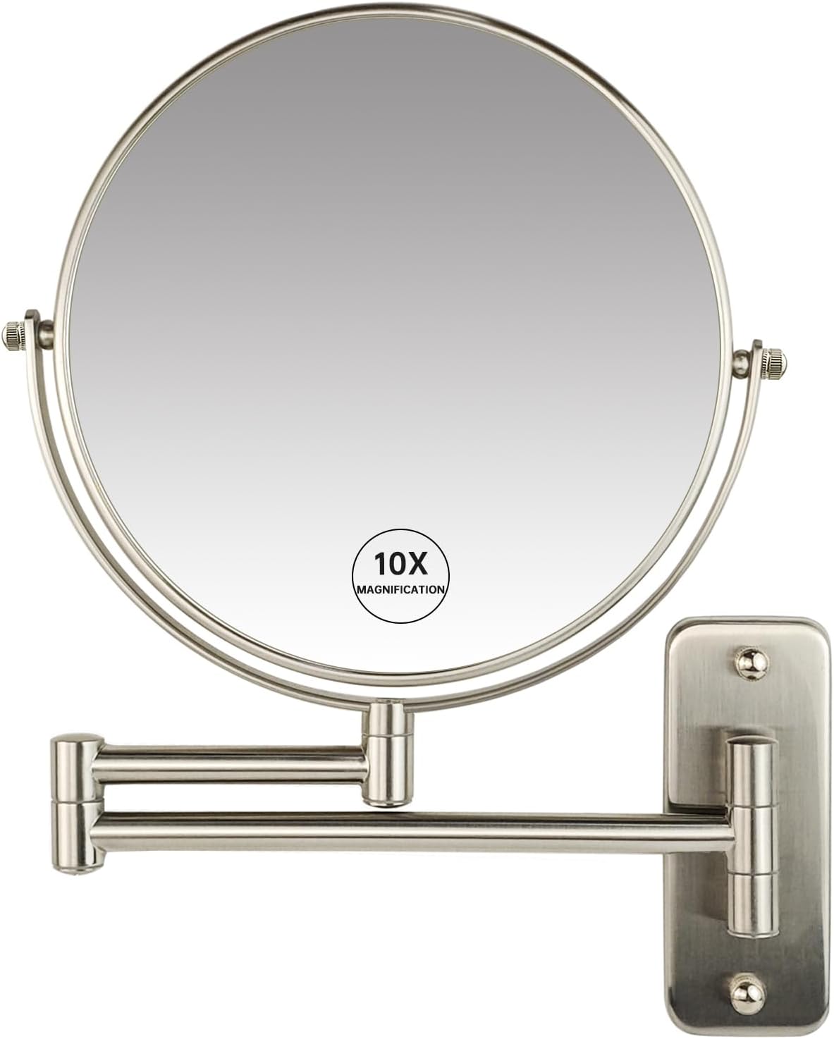 Amazon.com: JANEEVA 8" Wall Mounted Lighted Makeup Mirror,Rechargeable ...