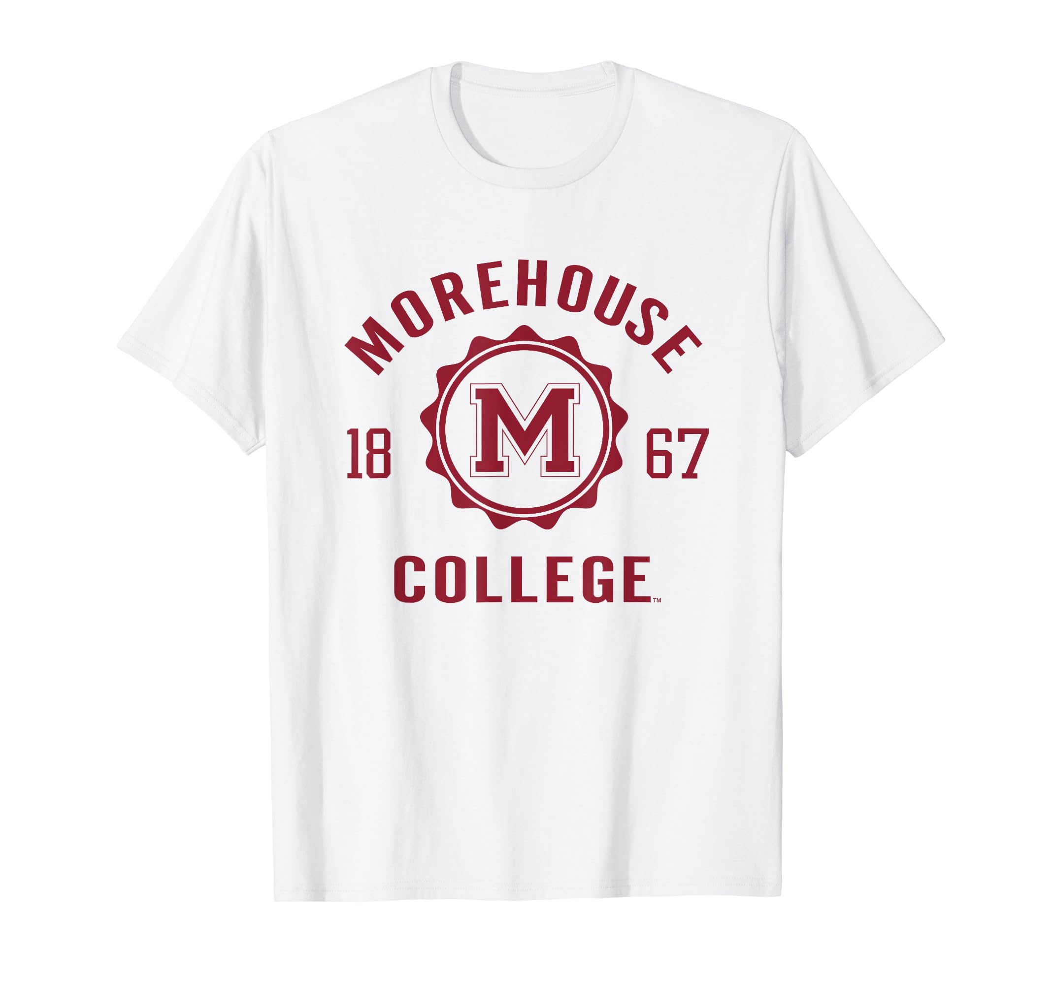 Amazon.com : Morehouse Maroon Tigers Stamp Logo Officially Licensed T ...