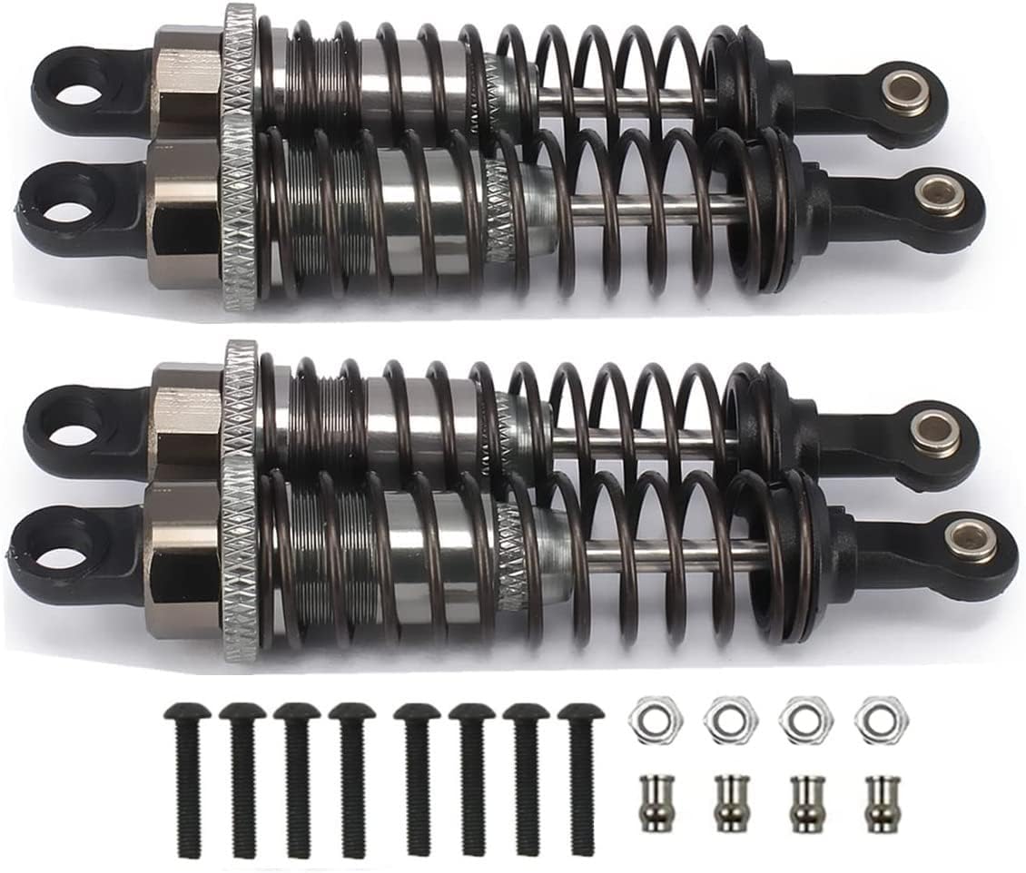 Amazon.com: 70mm rc shocks,Oil adjustable 70mm alloy shocks for 1/16 rc ...