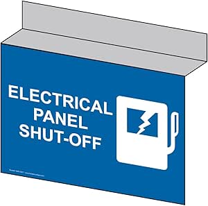 Amazon.com : Electrical Panel Shut-Off Sign NHE-13817Ceiling Electrical ...