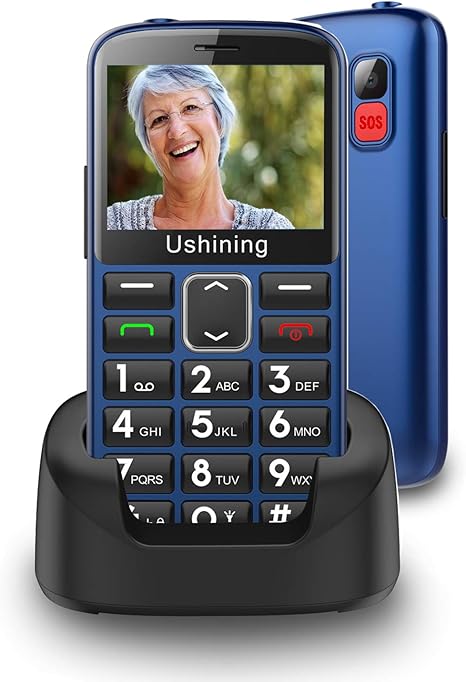 ukuu GSM Big Button Mobile Phone for Elderly,Dual Sim Free Basic Mobile ...
