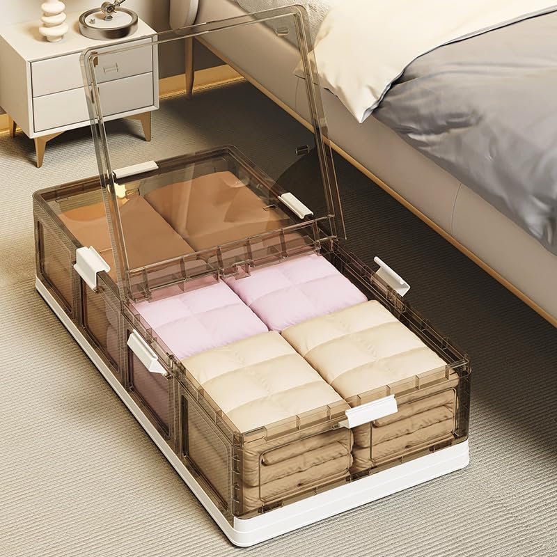 Amazon.com: FLEXIMOUNTS 2 Pack Under Bed Storage with Wheels,108 QT ...