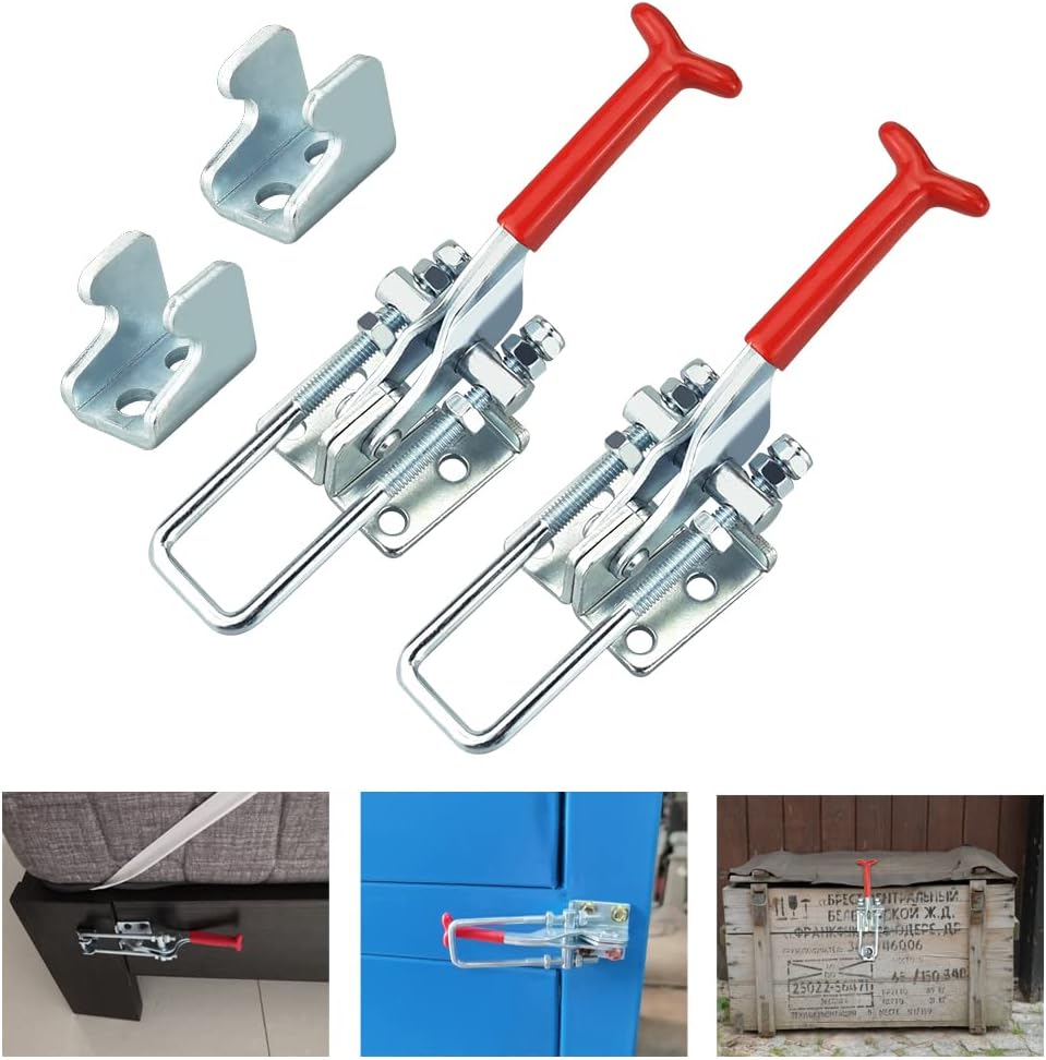 FIGFYOU 2 PCS Loquet à Bascule en Métal Sauterelles de Menuisier ...