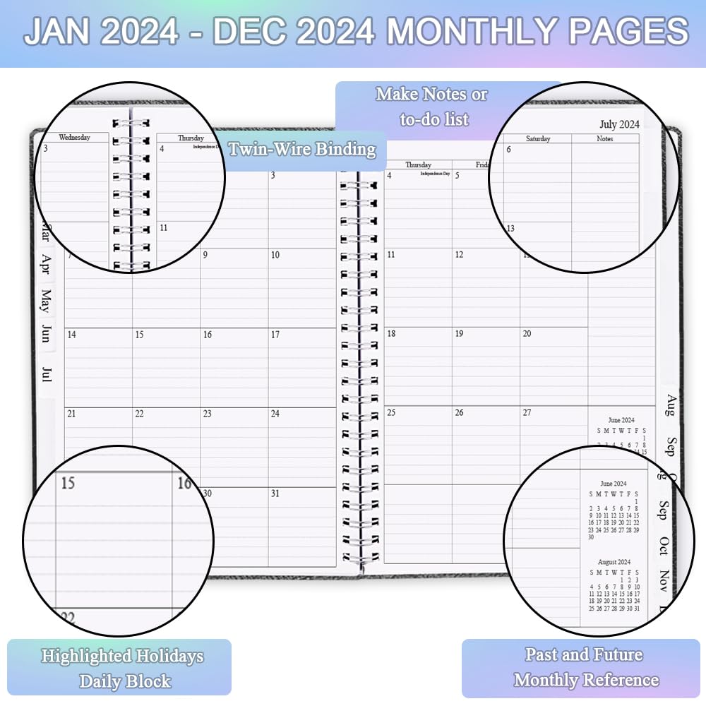 Snapklik.com : 2024 Planner - Large 2024 Weekly & Monthly Planner, 8.5 ...