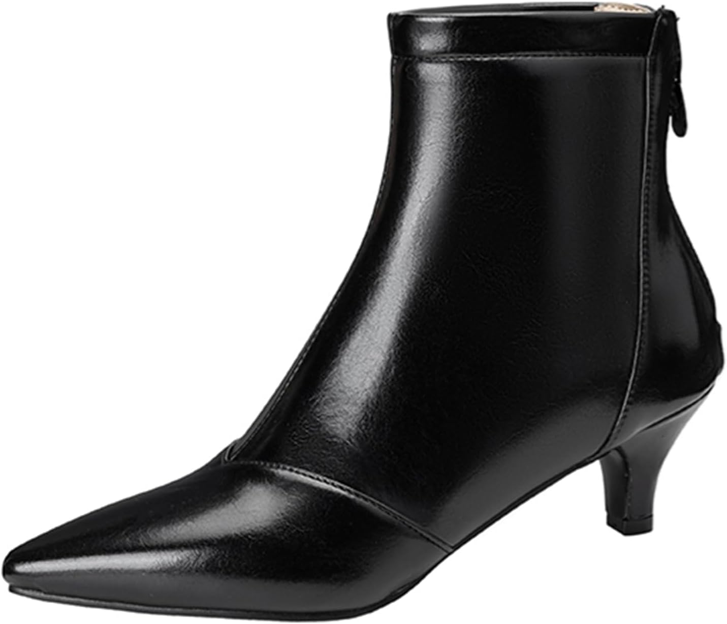 Amazon.com | Cocey Women's Ankle Boots Kitten Heel | Pointed Toe 5.5cm ...