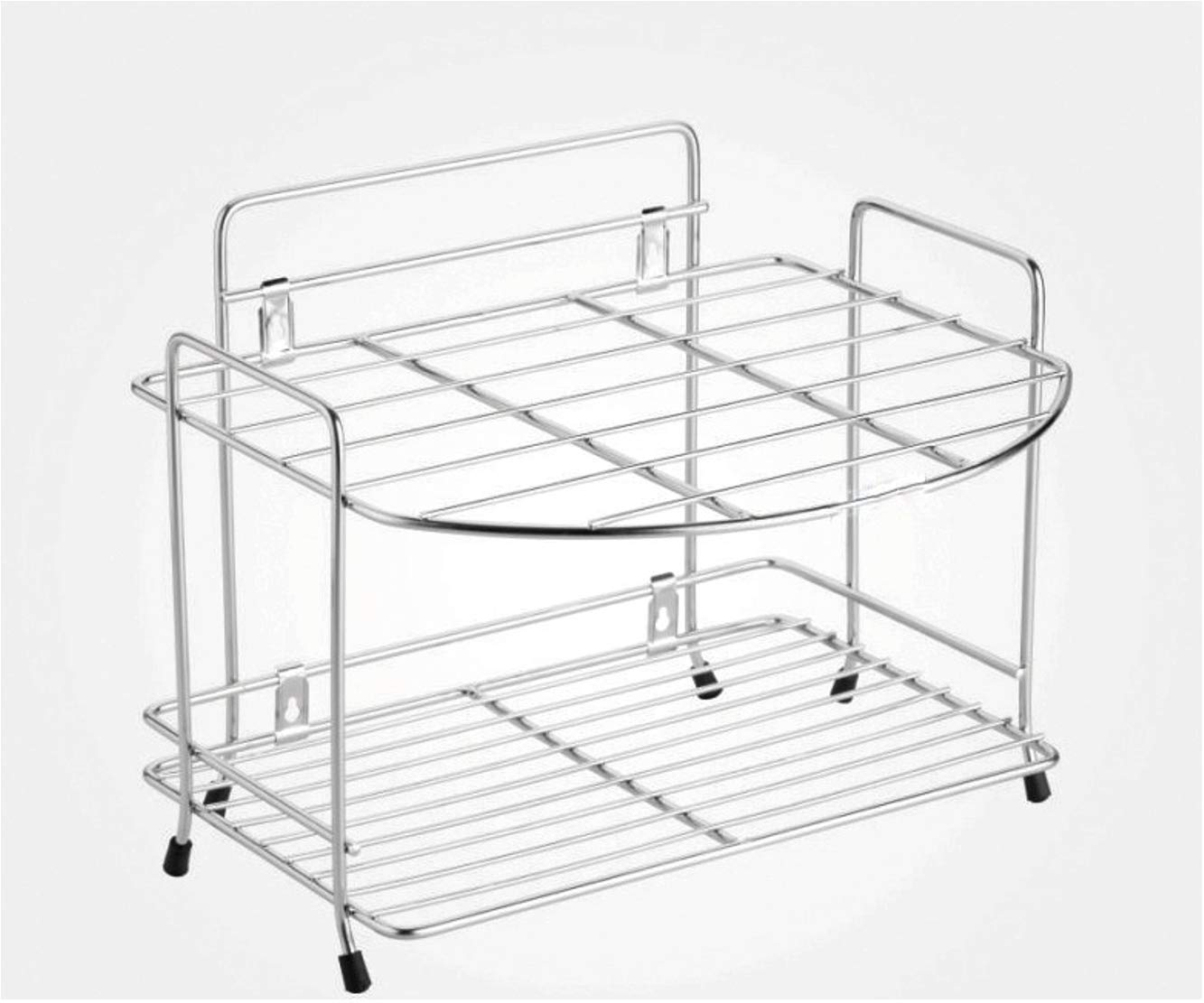 Buy Stainless Steel Double Layer Wall Mount Filter Stand and Glass Rack ...