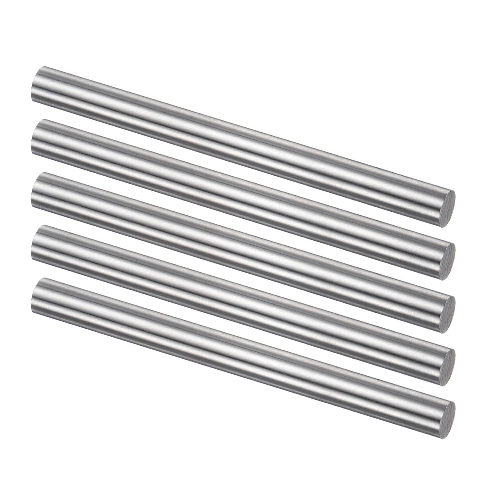 Snapklik.com : Uxcell 5pcs Round Steel Metal Rods, 4.5mm X 60mm High ...